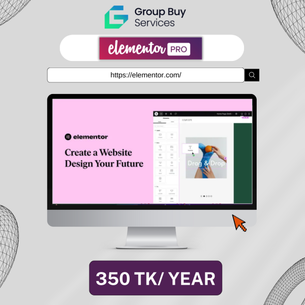 Elementor Pro for 1 Year | Group Buy Services
