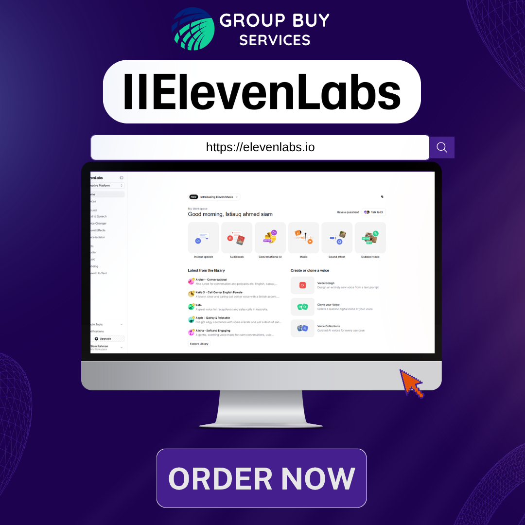 ElevenLabs Group Buy | Text to Speech Generator | Bring Your Words to ...